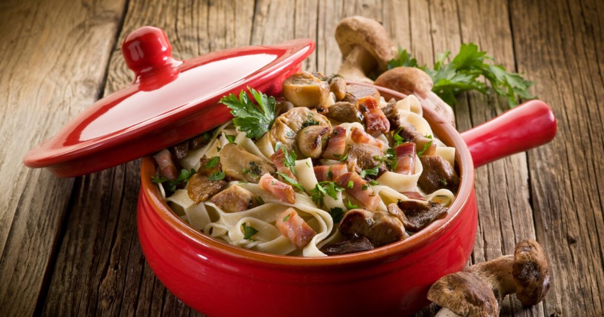 pasta med sopp og skinke – Matvett